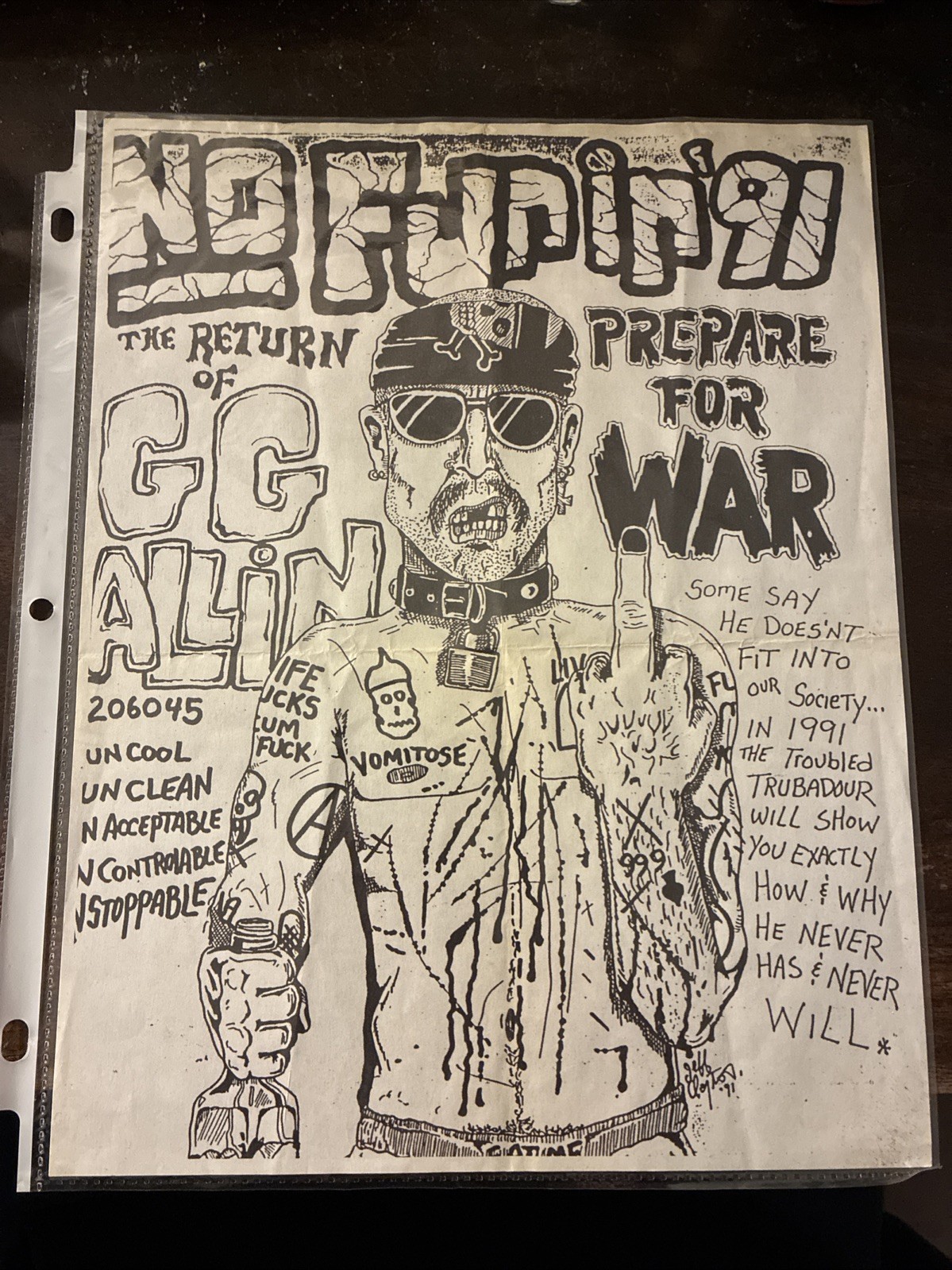 GG Allin Flyer | eBay