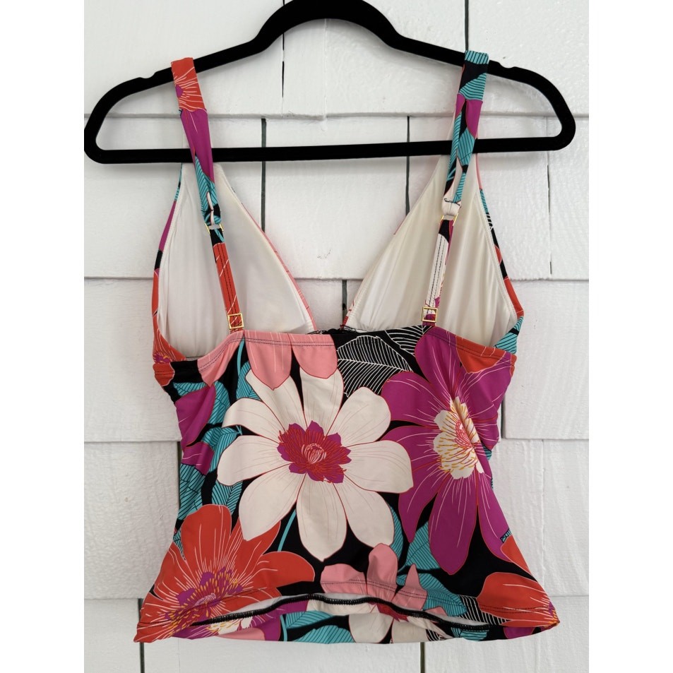 La Blanca Womens 8 Tropical Floral Print Tankini Feminine Coconut Girl ...