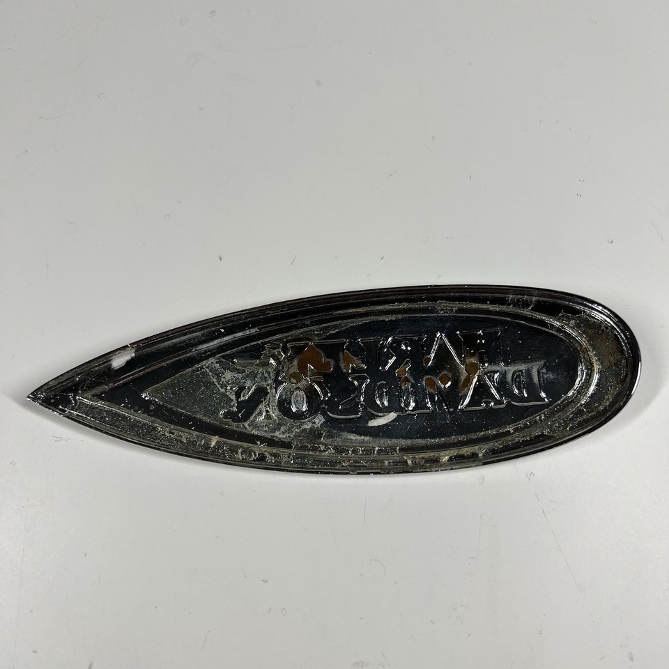 Harley Davidson Blue Chrome Teardrop Gas Tank Emblem Badge LH Genuine ...