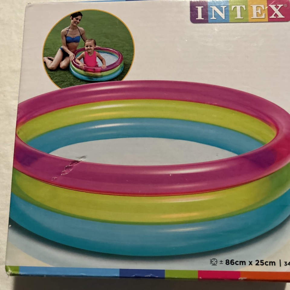 Intex Rainbow Baby Pool (34in x 10in) - Free shipping! | eBay