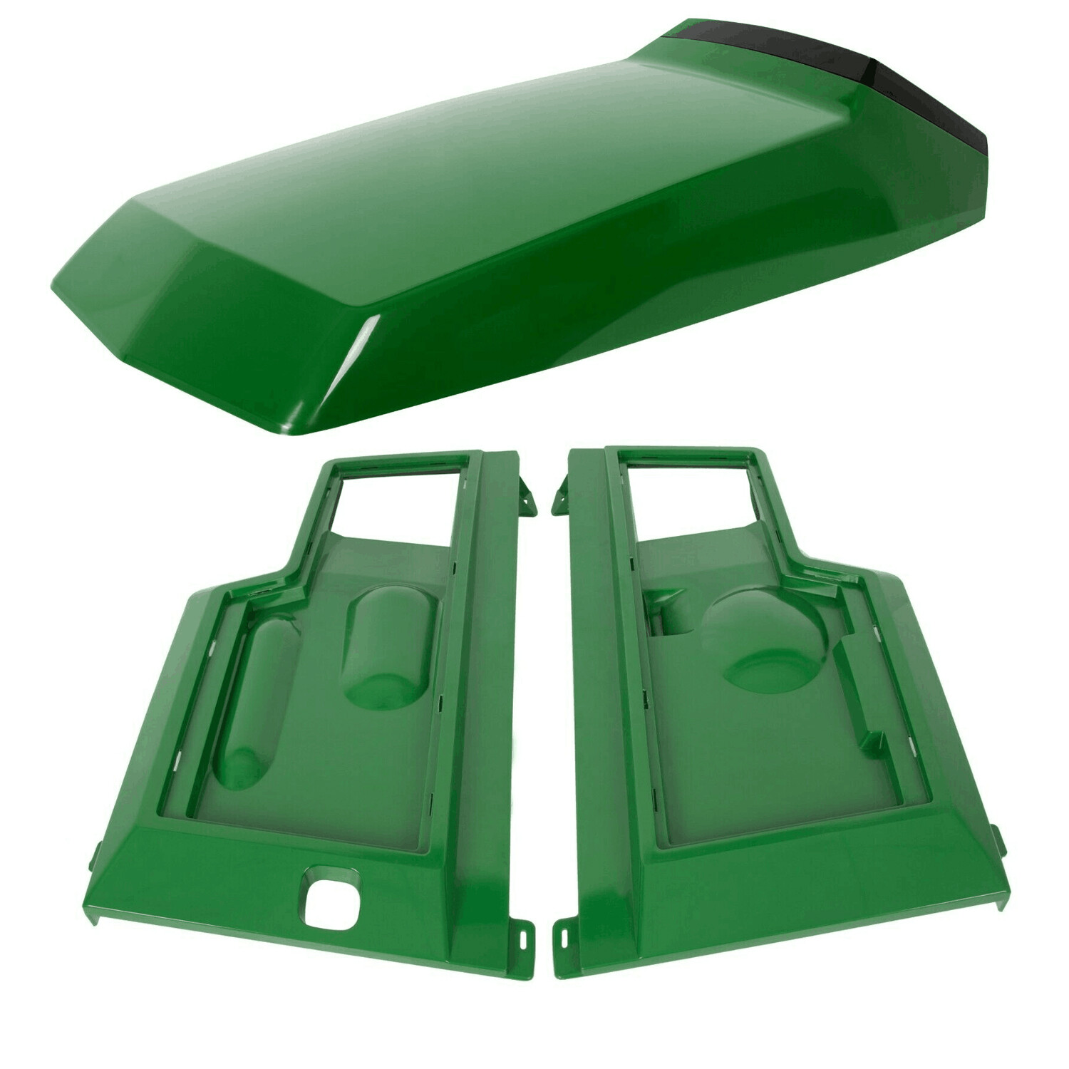 For John Deere 415 425 445 455 Side Panels Kit+Upper Hood for AM128986 ...