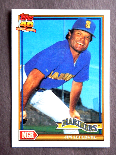 Jim Lefebvre #699 Topps 1991 Baseball Card (Seattle Mariners) | eBay