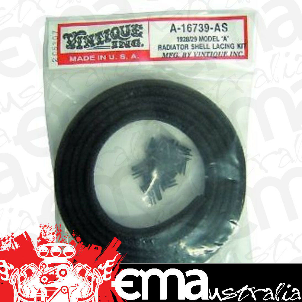 VINTIQUE INC. RADIATOR LACING KIT WITH RIVETS 1928-29 Ford VIA-16739-AS ...