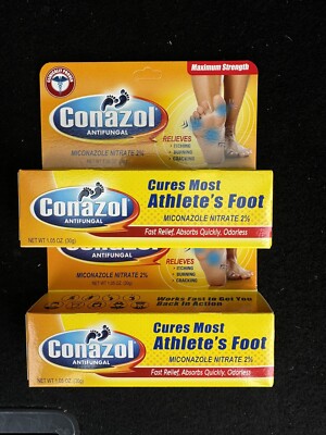 2 Pack CONAZOL Odorless Antifungal Cream Foot Fungal Infections 1.05oz ...