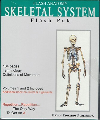 Skeletal System Flash Cards Pks | eBay