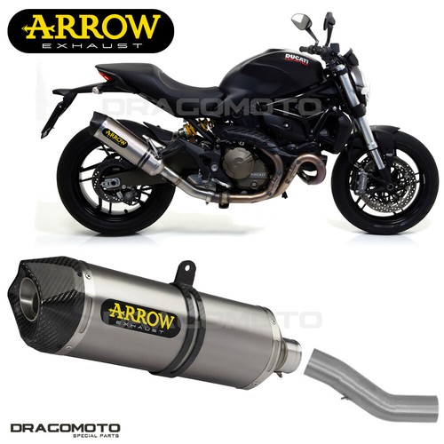Exhaust DUCATI MONSTER 821 2014 2015 ARROW Titanium CC Kat RACE-TECH ...