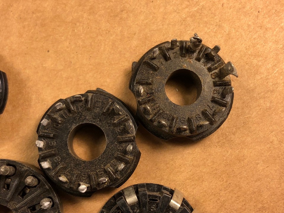 8 Vintage 12-Pin Compactron Vacuum Tube Sockets Ham Radio Amplifier ...