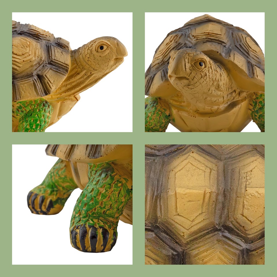 Turtle Garden Statues Set of 3, Lifelike Tortoise Yard Outdoor ...
