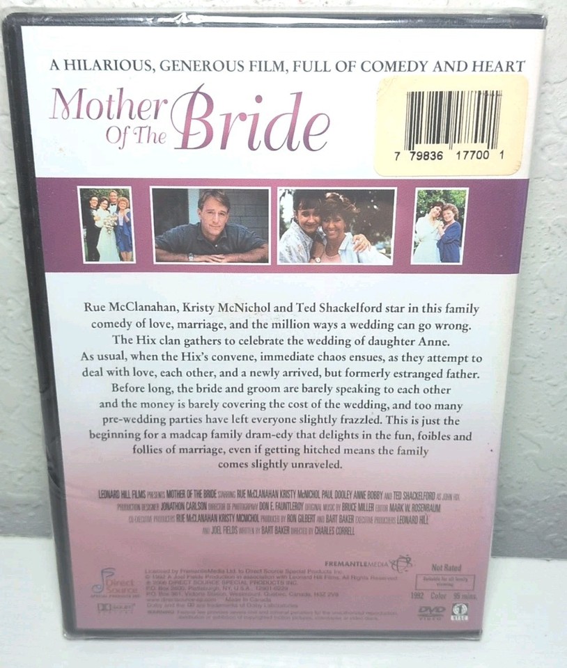 Mother Of The Bride DVD Rue McCLANAHAN Brand New B67 | eBay