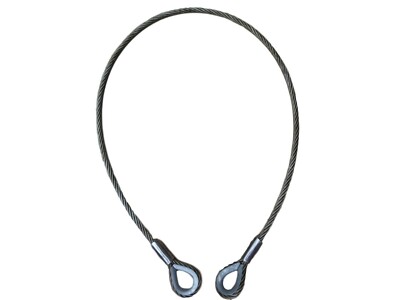 Steel Wire Rope Lifting Strop - Wire Rope Sling With Galvanised Thimble ...