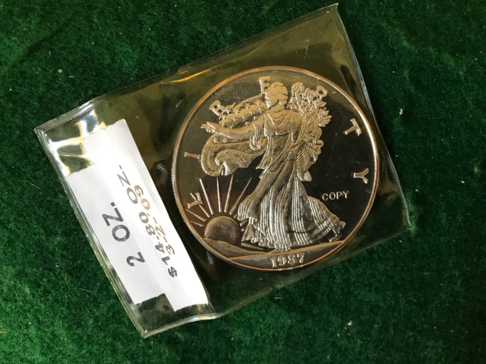 2 Oz Silver Walking Liberty Half Dollar - TD2 | eBay