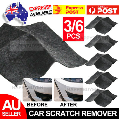 3/6PCS Nano Magic Car Scratch Remover Polish Cloth Light Paint Scuffs ...