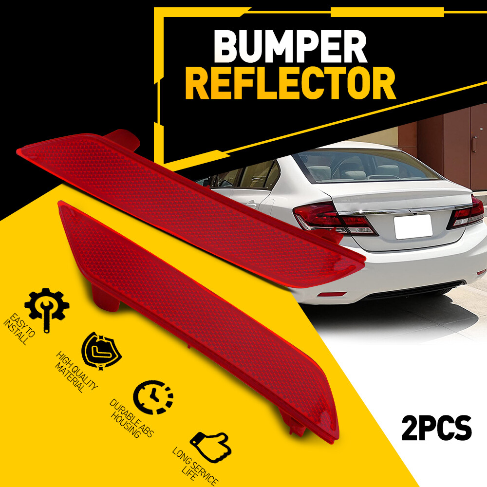 Rear Bumper Reflectors Set | For 2013-2020 Honda Civic | Acura RLX | eBay