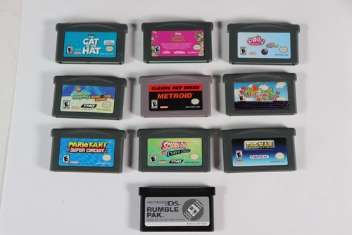 Lot of 9 Nintendo Game Boy Advance Games + DS Rumble Pak – Mario ...