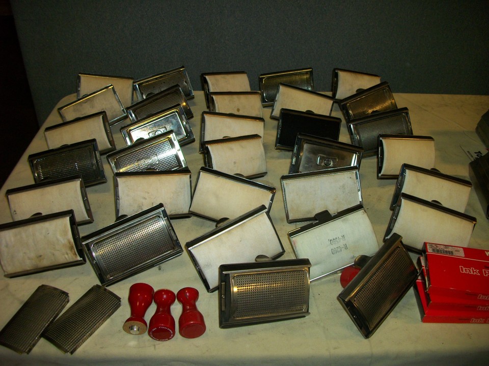 32 pc Set Weber 1850 HandPrinter Stamp Marking System Hand Printer | eBay