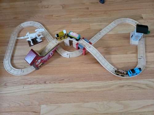 Thomas Wooden Railway Thomas-Saurus Rex Dinosaur Train Set Complete ...