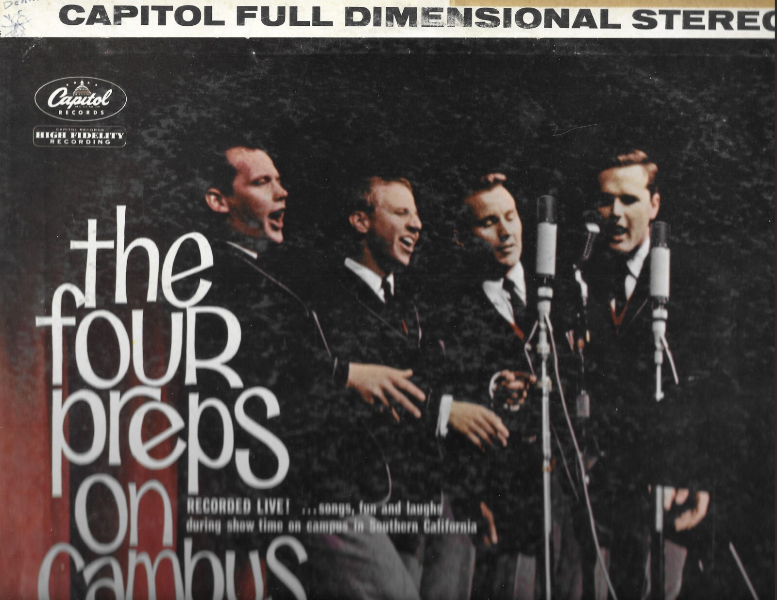 FOUR PREPS ON CAMPUS-CAPITOL STEREO LP EX/COVER VG+ SALE | eBay