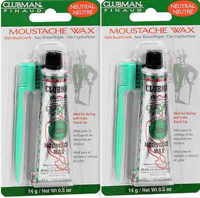 Pinaud Moustache Wax Neutral Color ( 2 tubes ) | eBay