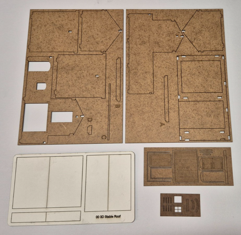 Stable 360 Laser Cut Scratch Aid Built Layout Kit 00 Gauge 4mm Model ...