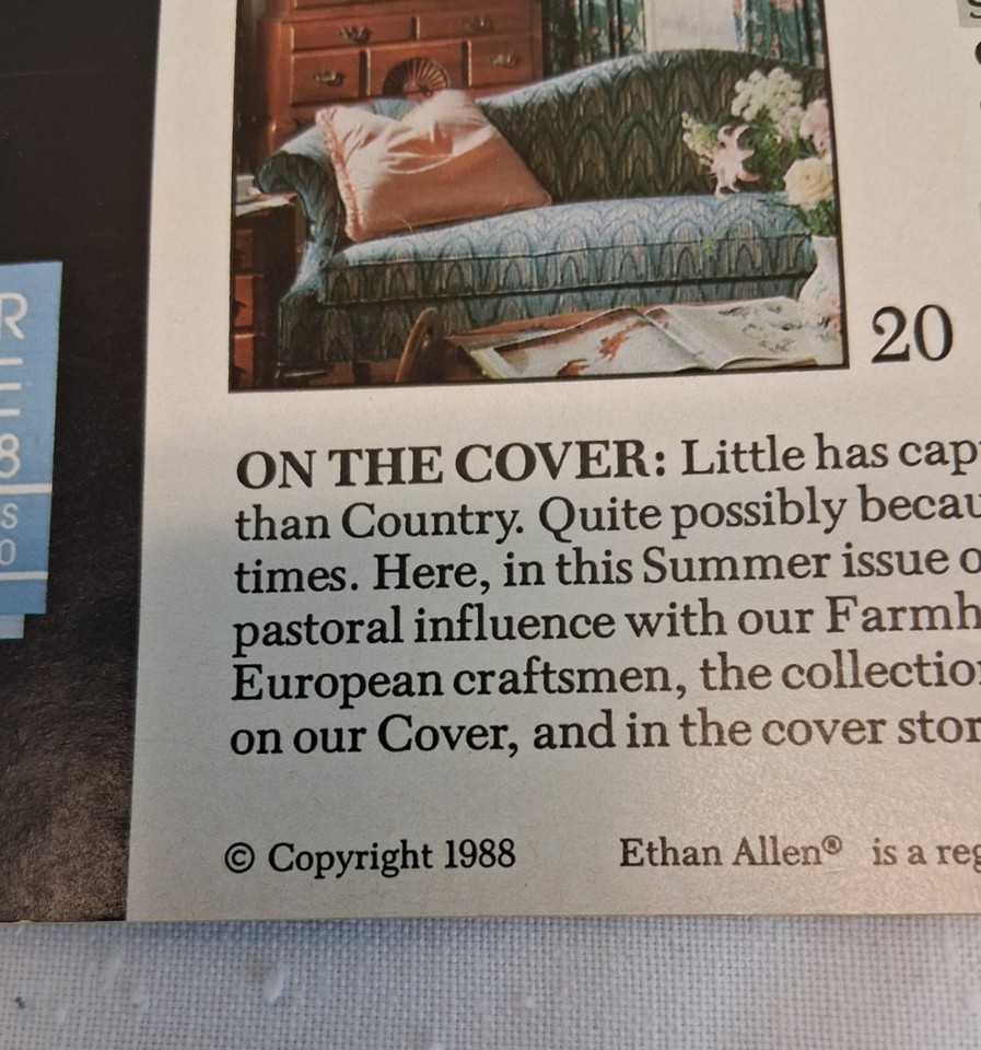 VTG 1988 Ethan Allen Interiors Sales Events Catalogs Spring, Summer ...