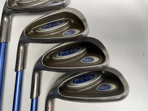 Ping G5 Ladies Iron Set 6-PW+SW Red Dot 1* Flat ULT50I Ladies Graphite ...