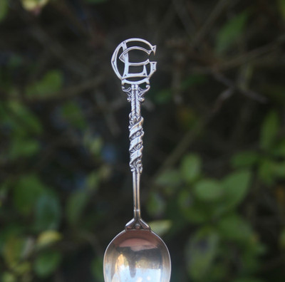 Antique 1937 Sterling Silver Golf Spoon LGC Ornate Golfing Gift ...