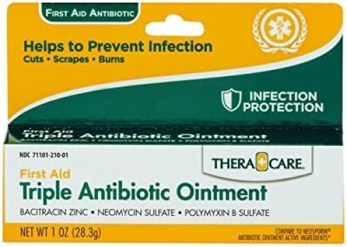 Triple Antibiotic Ointment, 1Oz Tube for Infection Prevention and Wound ...