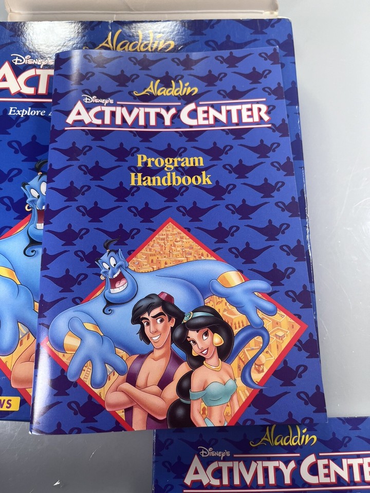 VINTAGE Disney's Aladdin Activity Center CD-ROM (PC/Windows 1994) Big ...