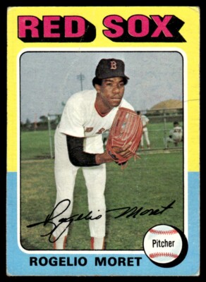 1975 Topps Baseball Rogelio Moret Boston Red Sox #8 VG | eBay
