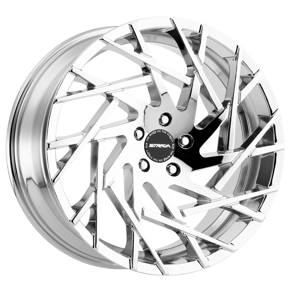 (Set of 4) Strada S64 Nido 20x8.5 5x120 +35mm Chrome Wheels Rims 20 ...