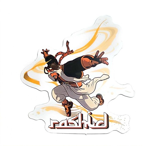 Street Fighter RASHID Anime Manga Cartoon Video Game Water Resistant ...