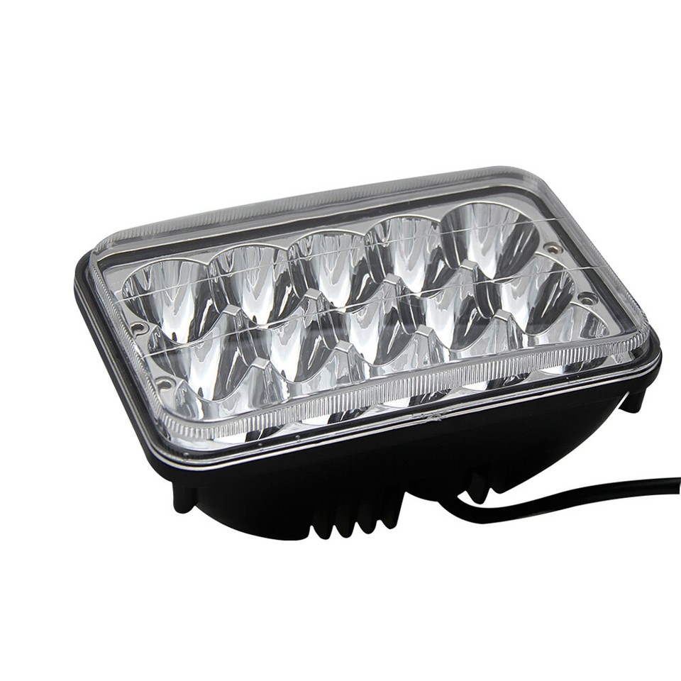 4x 4x6" LED Headlights Hi-Lo Beam H4656/4651 For Kenworth Peterbilt 357 ...