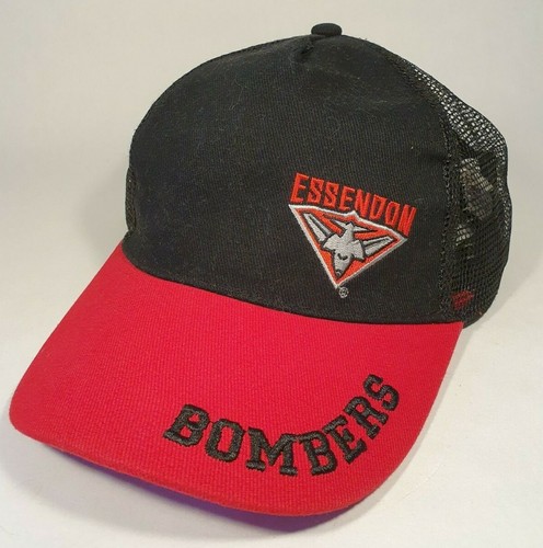 Vintage Essendon Bombers AFL Footy Mesh Snapback Cap Hat | eBay Australia