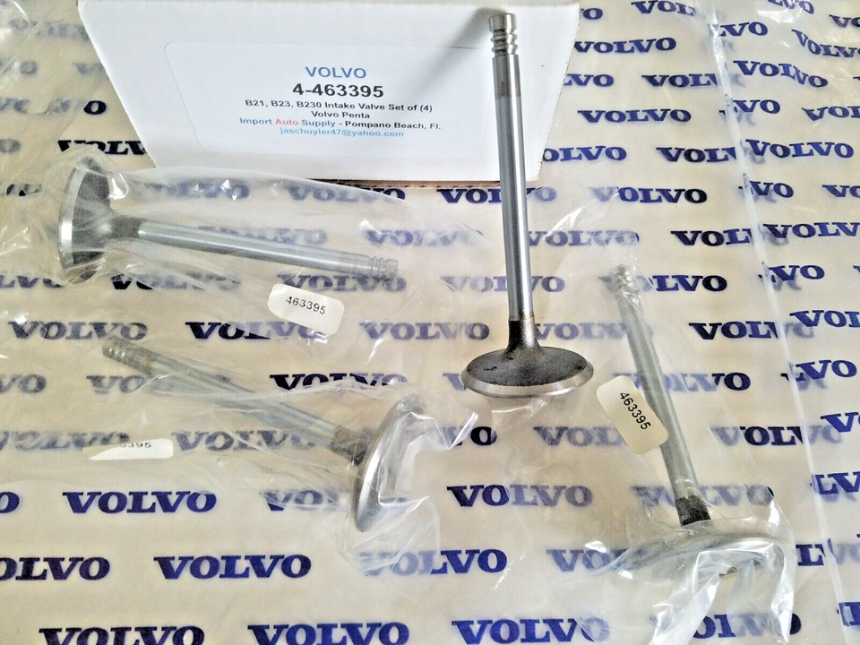 Volvo B19, B21,B23,B230 Intake Valve Set 240 242 244 245 740 940 AQ120 ...