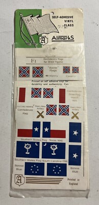 Vintage Almarks 20mm American Civil War Mini Model Flags ONE MISSING | eBay