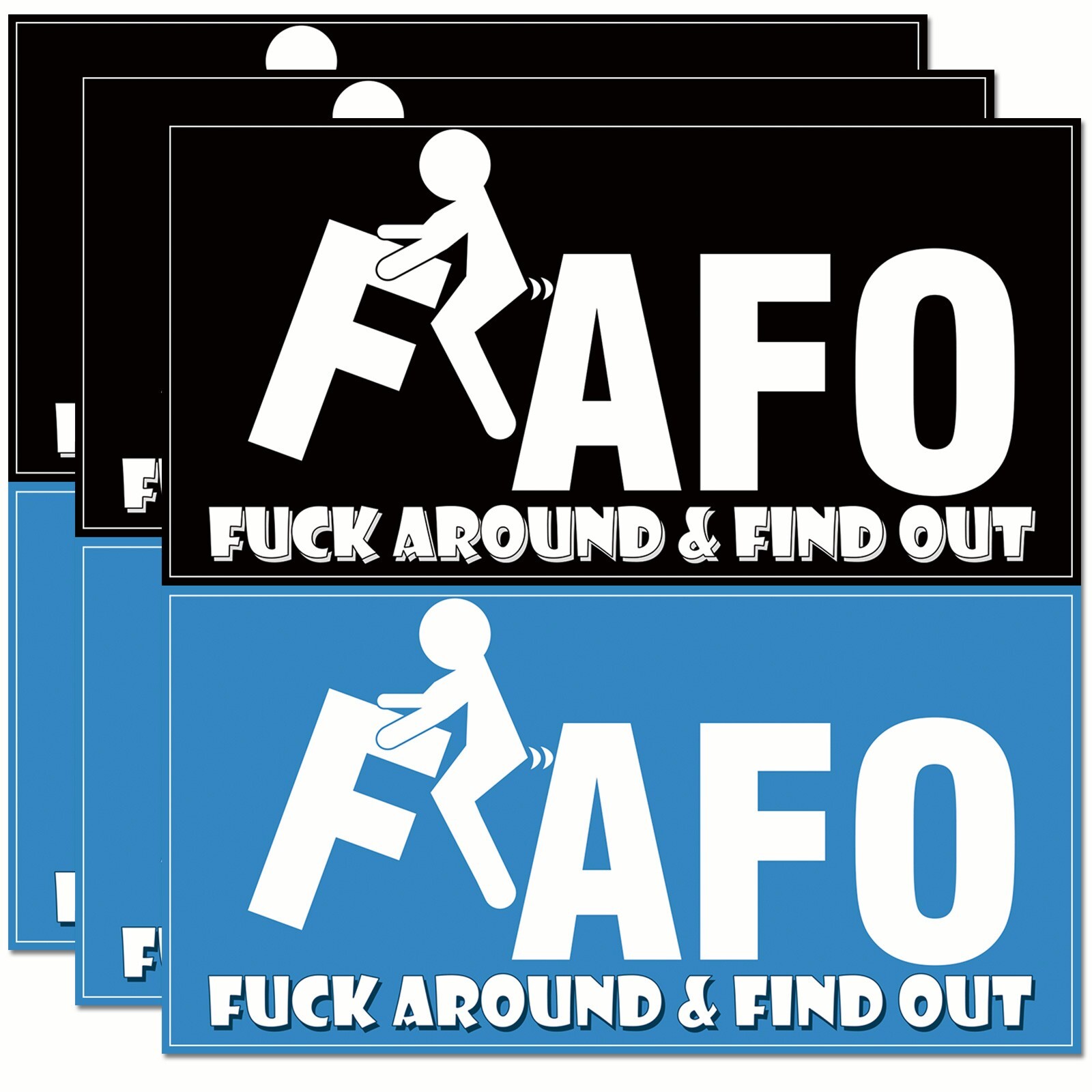 6Pack F*** Around And Find Out Sticker Decal FAFO Car Truck Vinyl ...