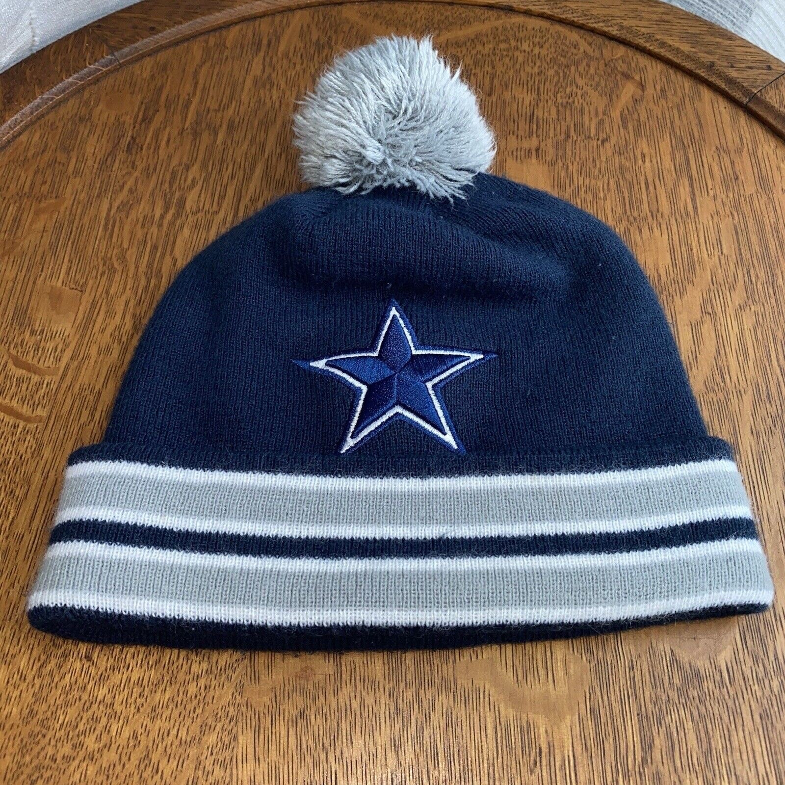 Mitchell & Ness NFL Dallas Cowboys Navy Winter Hat Cap Beanie Unisex ...