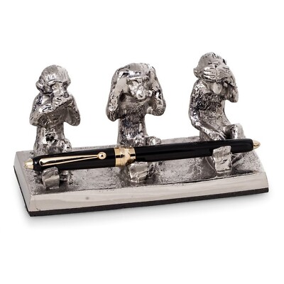 MORALISTIC MONKEYS PEN HOLDER - MONKEY PEN STAND | eBay
