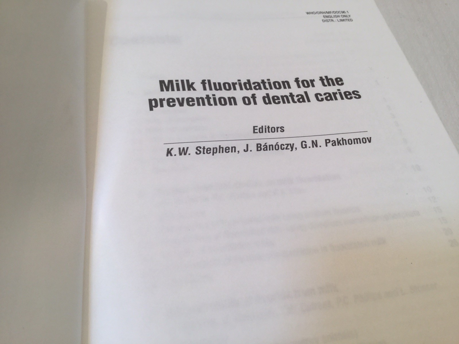 Milk fluoridation for the prevention of dental caries - World Health ...