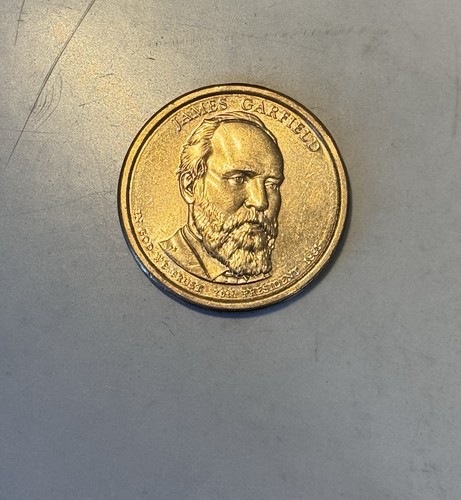 RARE James Garfield $1 Dollar Gold Coin 1881 - 2011 P - 20th President ...