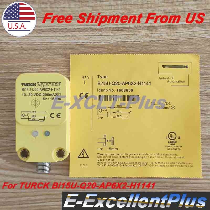 For Turck BI15U-Q20-AP6X2-H1141 BI15UQ20AP6X2H1141 Proximity Sensor ...
