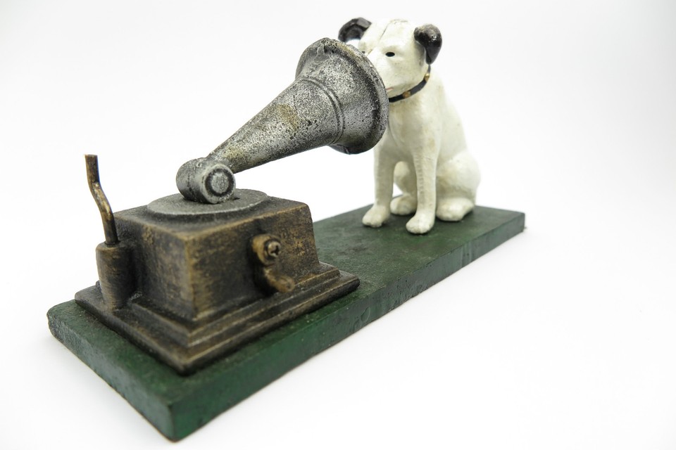 Sculpture Dog Gramophone Logo HIS MASTER'S VOICE Rogers Foundry ...
