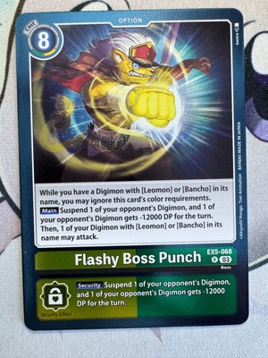Flashy Boss Punch Foil Digimon TCG DG248 | eBay