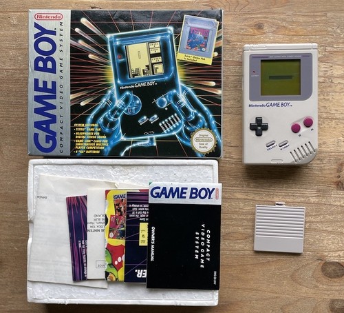 Boxed Grey Original Nintendo Gameboy Console, DMG, TESTED AND WORKING ...