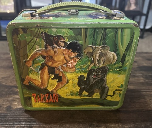 Vintage 1966 Tarzan Aladdin Industries Metal Lunch Box (No Thermos) | eBay