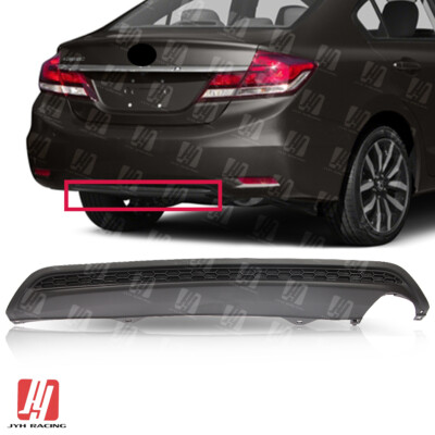 Rear Lower Bumper Valance Lower Cover Textured Black Fit Honda Civic ...