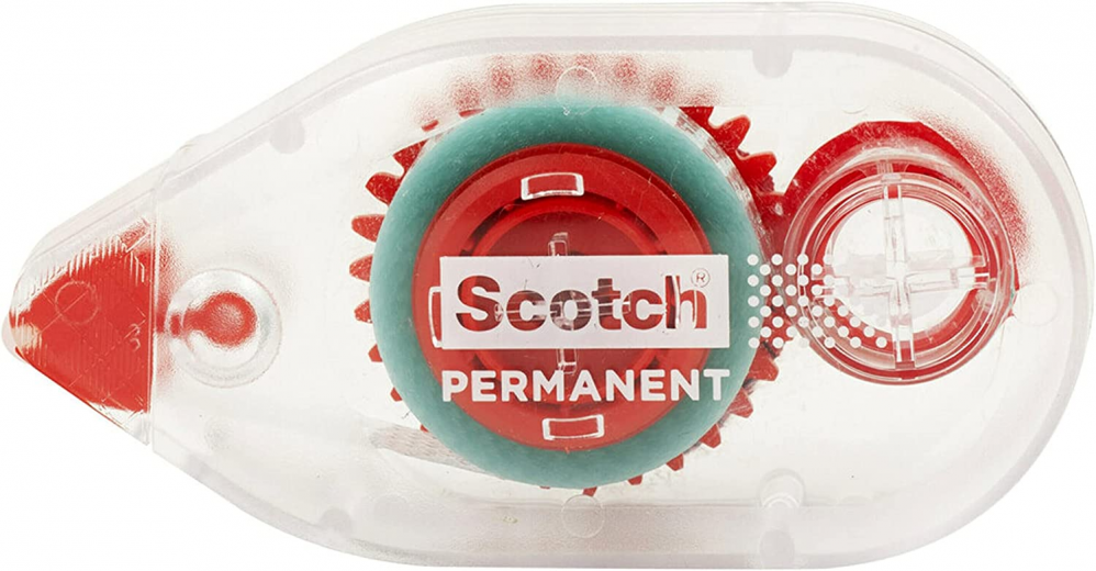 Scotch Double Sided Adhesive Roller.27 Inches x 26 Feet (6061) Single ...