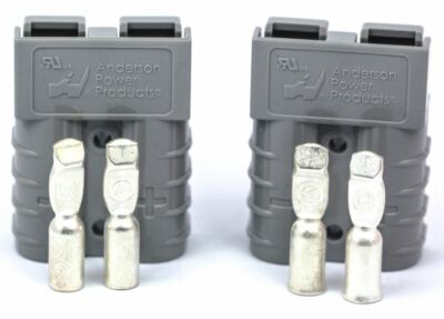 (x2) A Pair 120Amp Genuine Anderson Plug Connector - Canopy Power, Dual ...