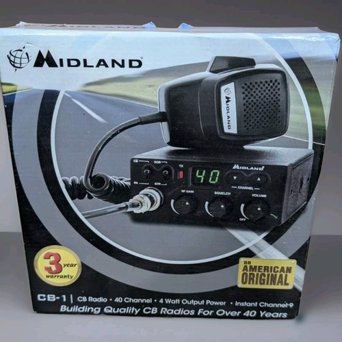 Midland Model 1001Z 40 Channel CB Radio RF Gain Control 4 Watt Open Box ...