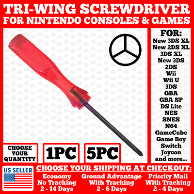 Tri-Wing Screwdriver Tool For Nintendo Console/Games 3DS/2DS/XL/DS/Lite ...